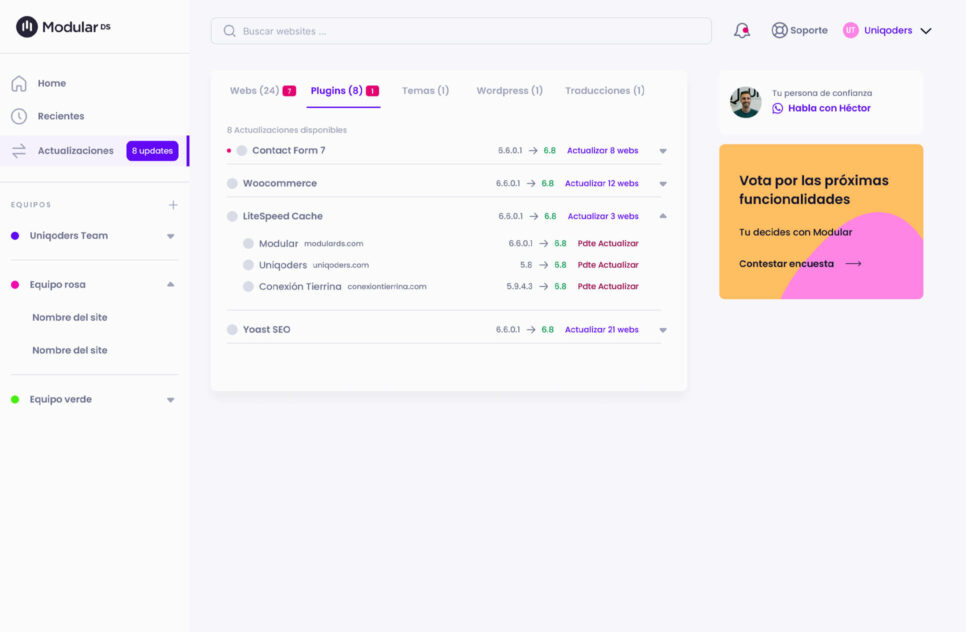Funcionalidades | Modular DS