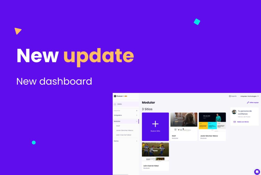 Modular update March 2023: New dashboard | Modular DS