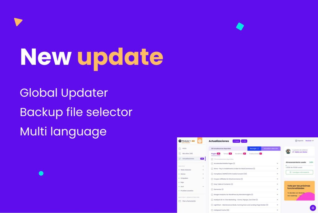 Modular June 2023 Update: Global Updater, Backup File Selector, and ...