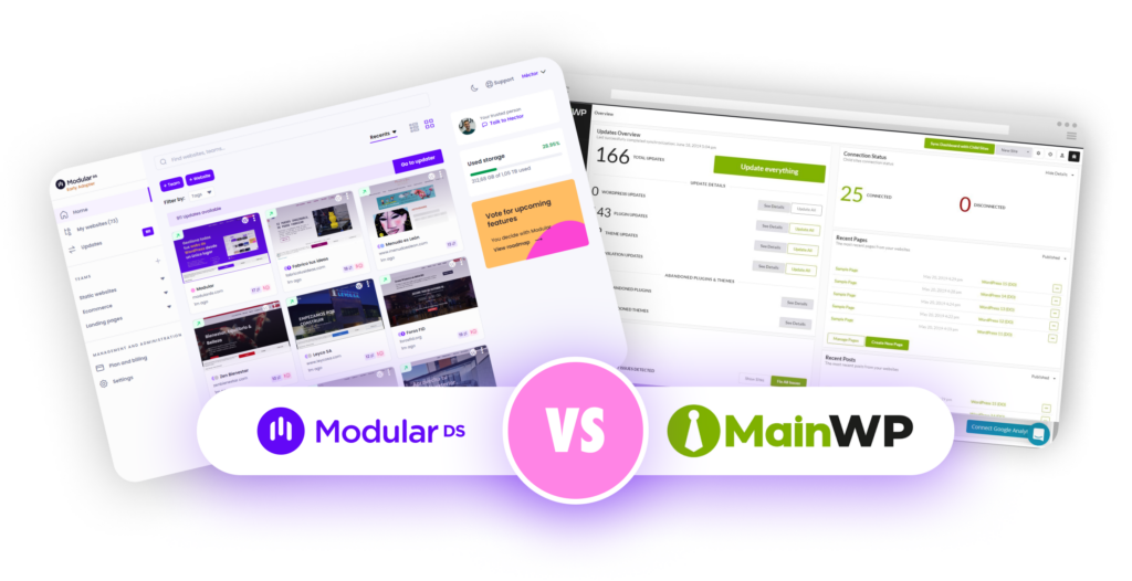 The best alternative to MainWP | Modular DS