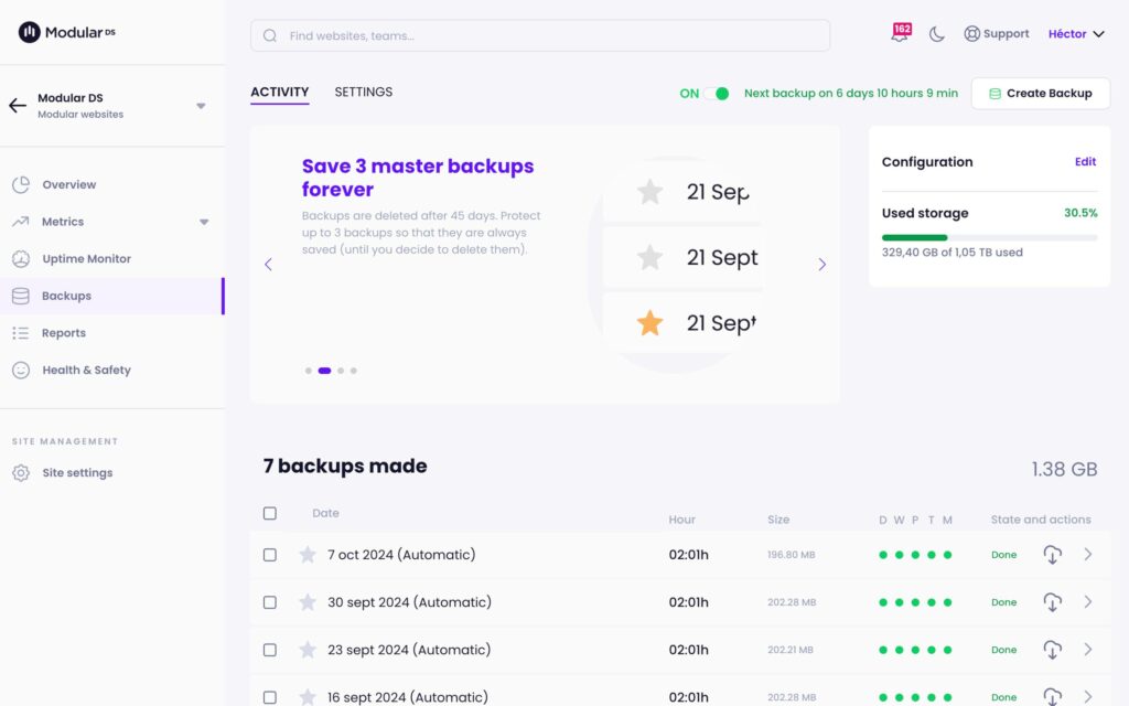 Modular DS | Manage all your WordPress websites